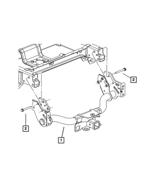 52013184AE - Trailer Hitch 2005-2011 Mopar | The Official Mopar eStore