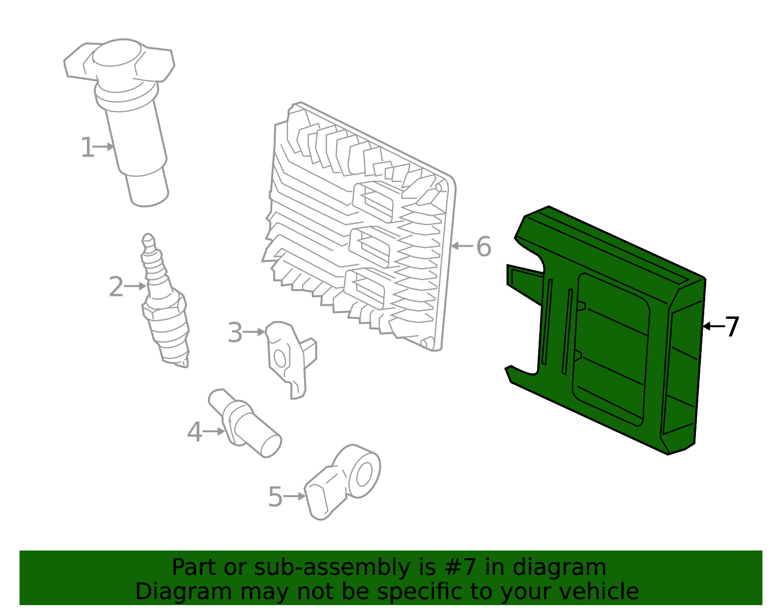 22859944 - High-Quality Engine Control Module Bracket for AutoNation Parts