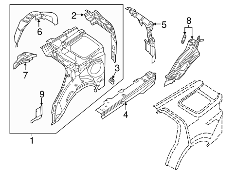 Inner Structure for 2019 Ford Explorer | Big 3 Auto Parts