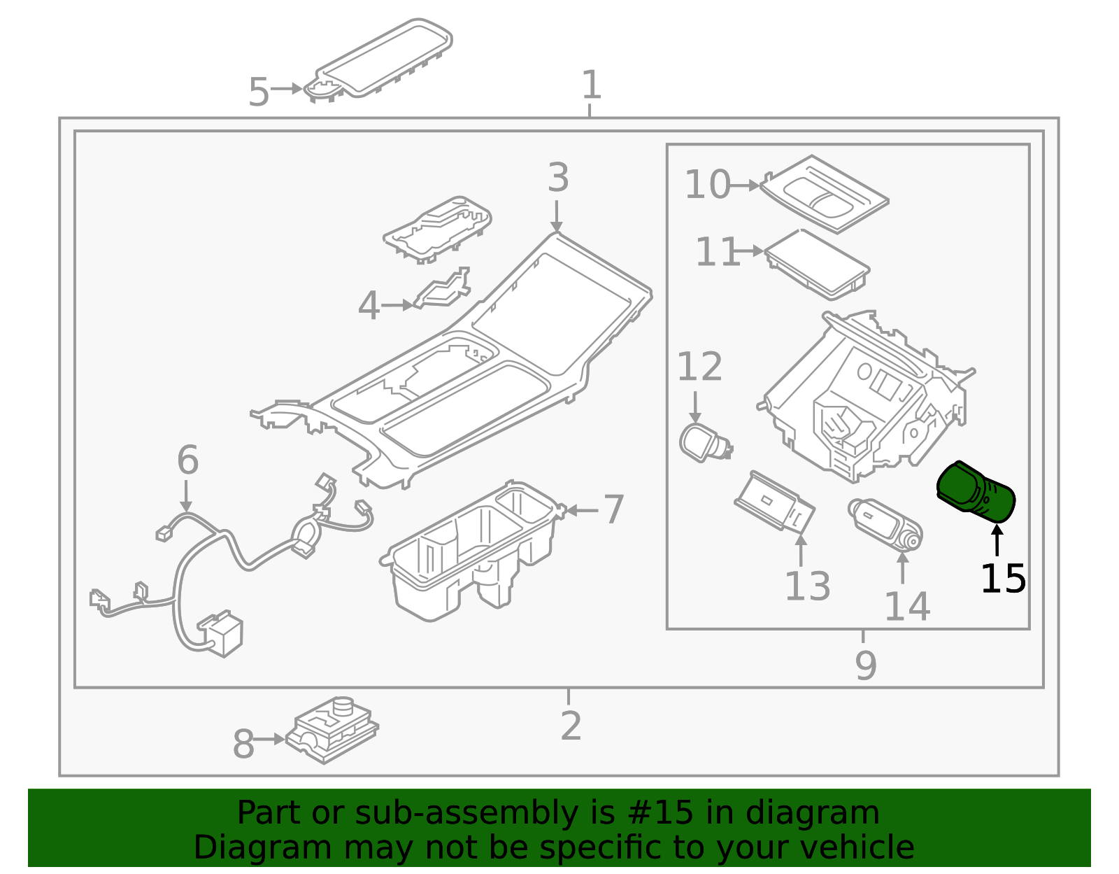 96125-S9110WK - USB Port 2020-2024 Kia Telluride | Kia.Parts Store