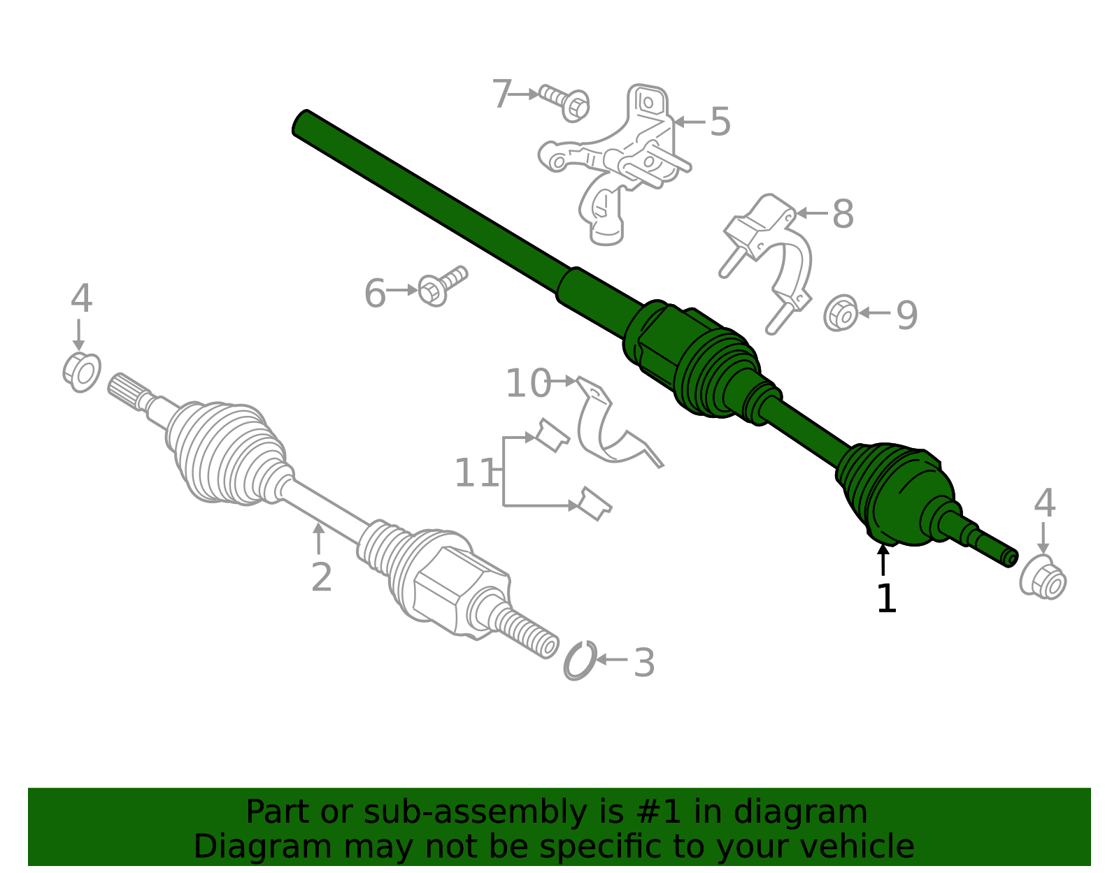 2017-2020 Lincoln Continental Axle Assembly G3GZ-3B436-C | Awesome ...