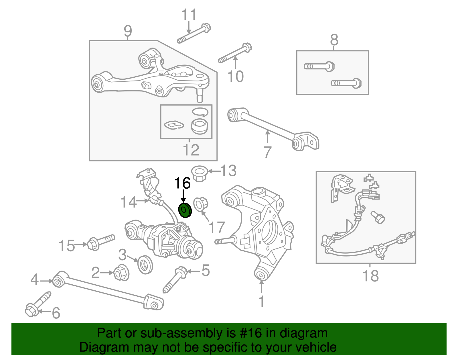 Genuine OEM Acura - Lower Control Arm Adjust Cam Part# 52387-TY2-A01 ...
