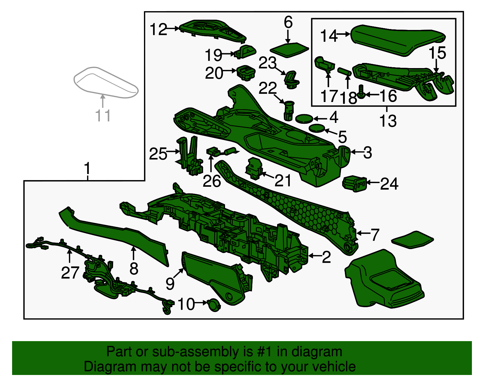 84813779 - Console Assembly | Partners Chevy