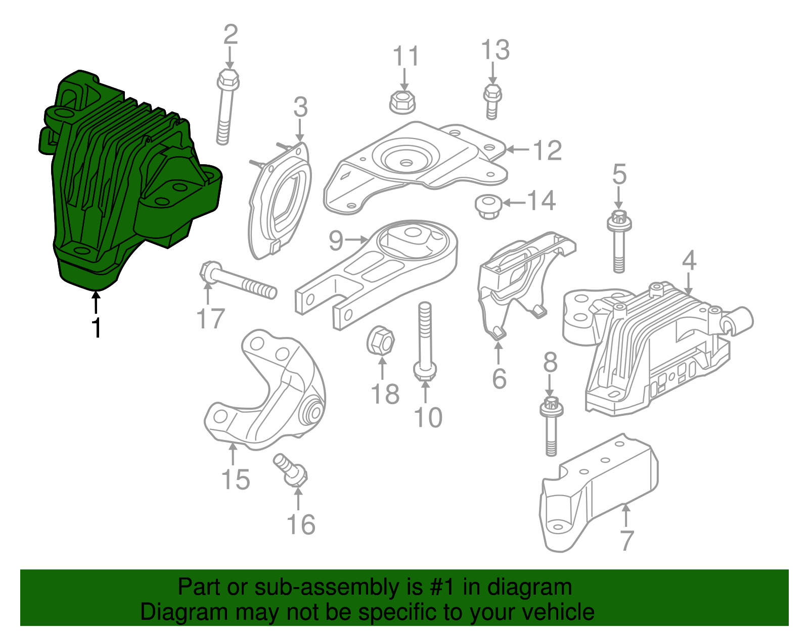 2015-2017 Chrysler 200 Front Mount 68245567AA | Mopar Parts Canada