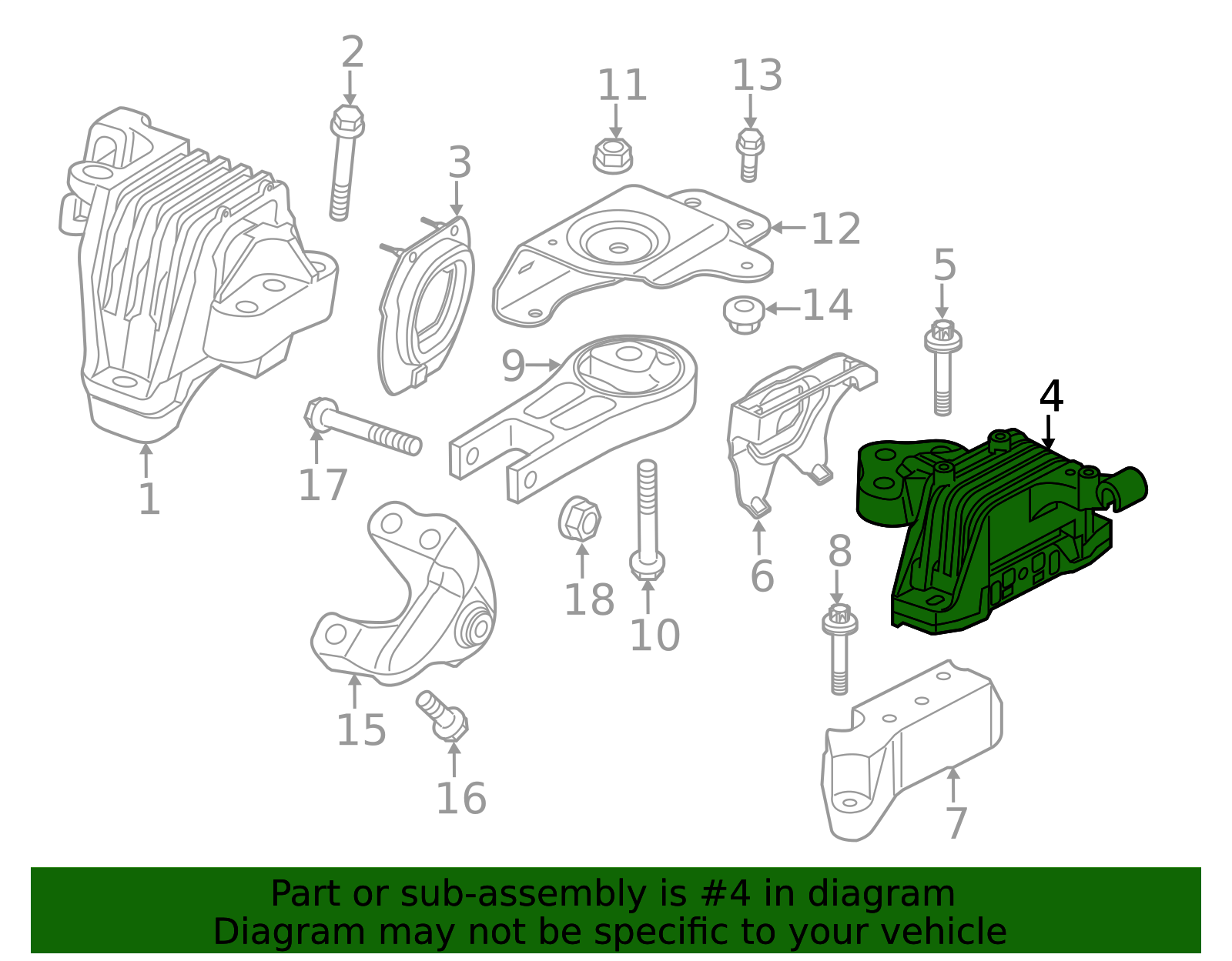 Front Mount 68224905AD | Mopar Parts Canada