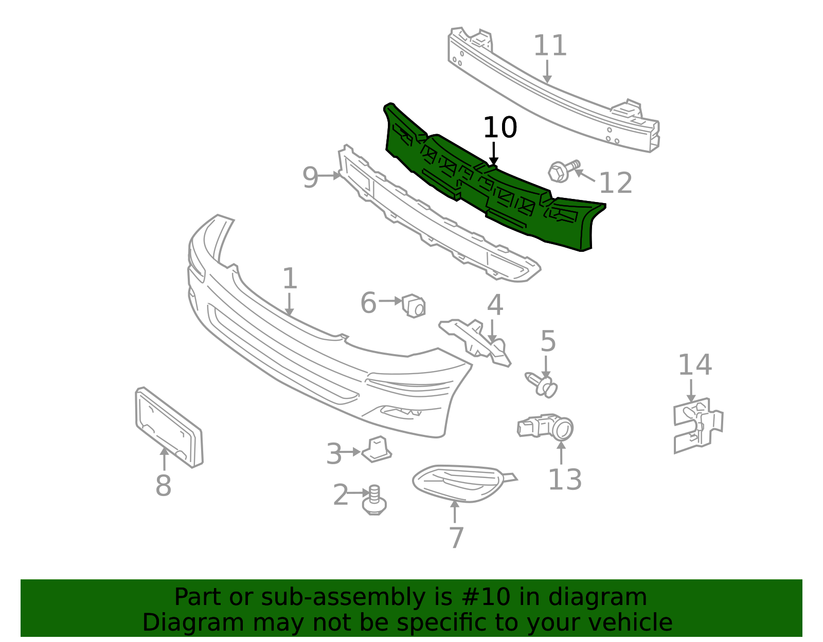 2006-2010 Toyota Sienna Energy Absorber 52611-AE020 | Toyota Parts Center