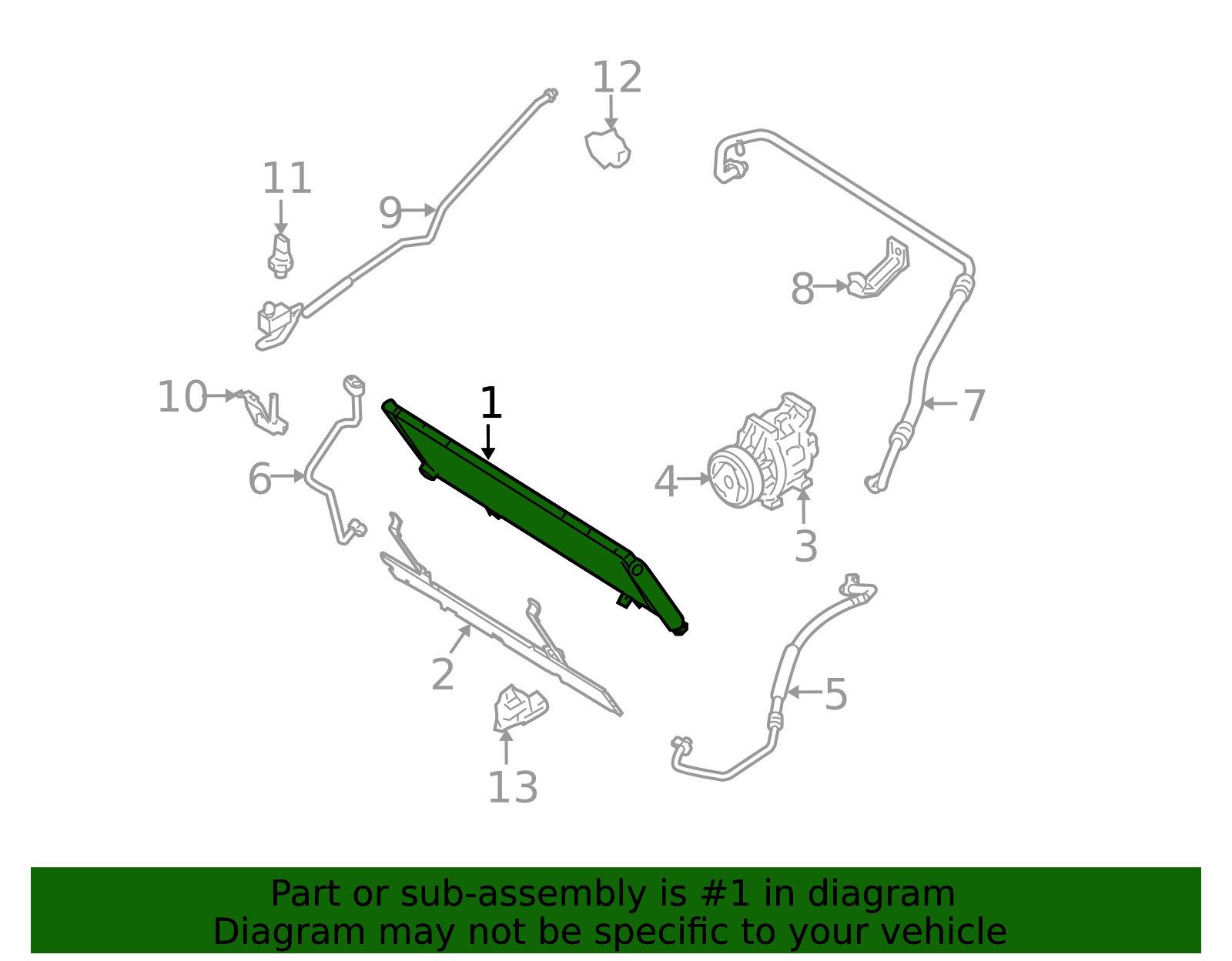 F151-61-480 - A/C Condenser Mazda Parts.US
