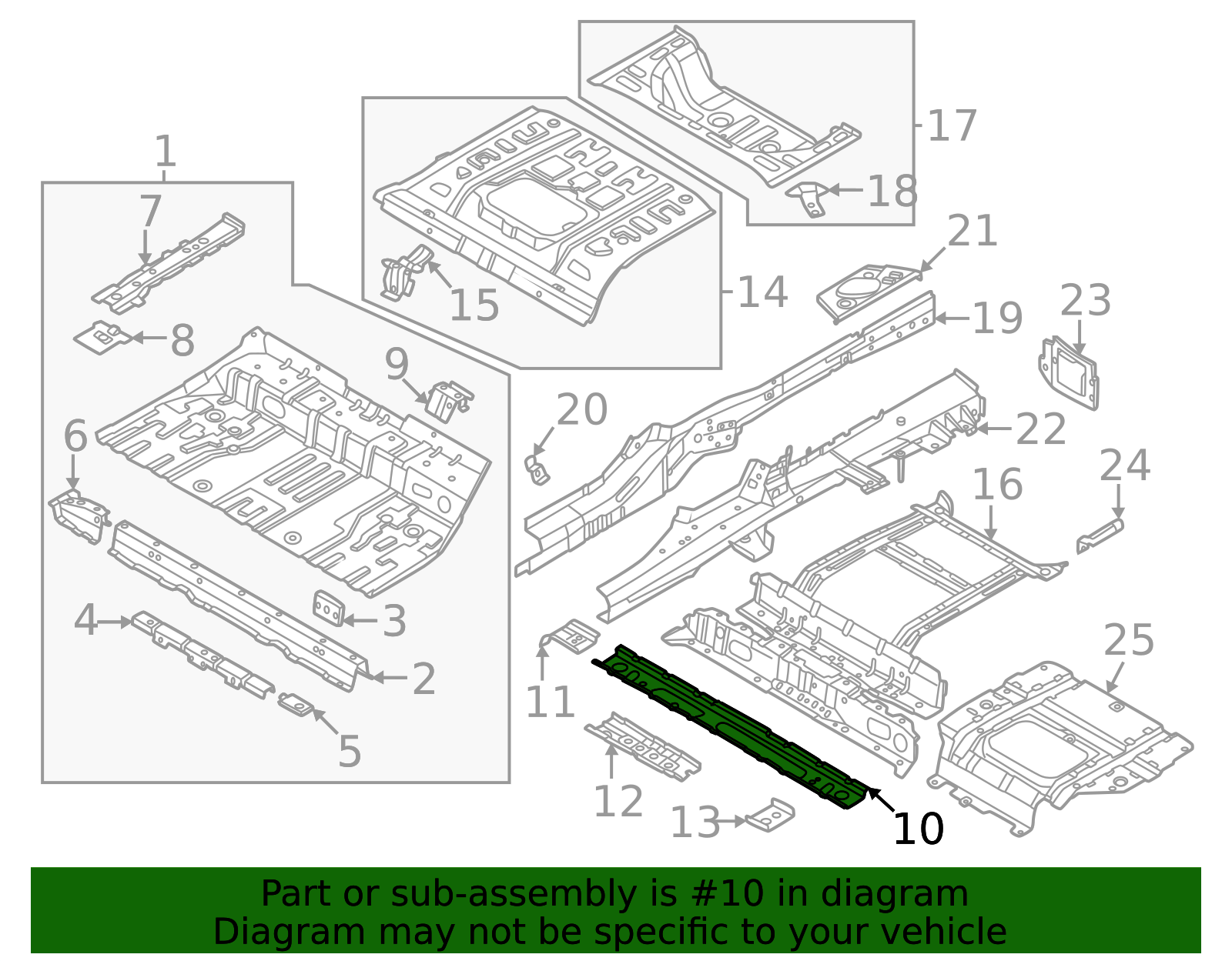 2023-2025 Hyundai Ioniq 6 Front Cross-Member 658L2-GI100 | MotorMotor