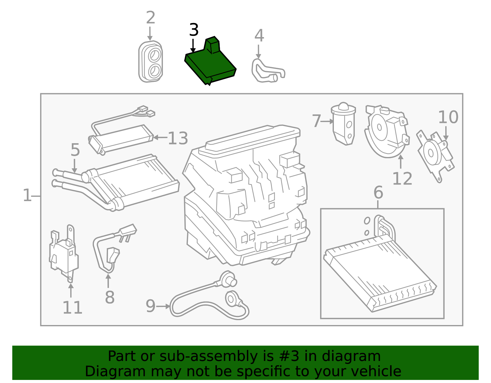 2012 Toyota RAV4 HVAC Control Module 88650-0R140 | Toyota Parts Center
