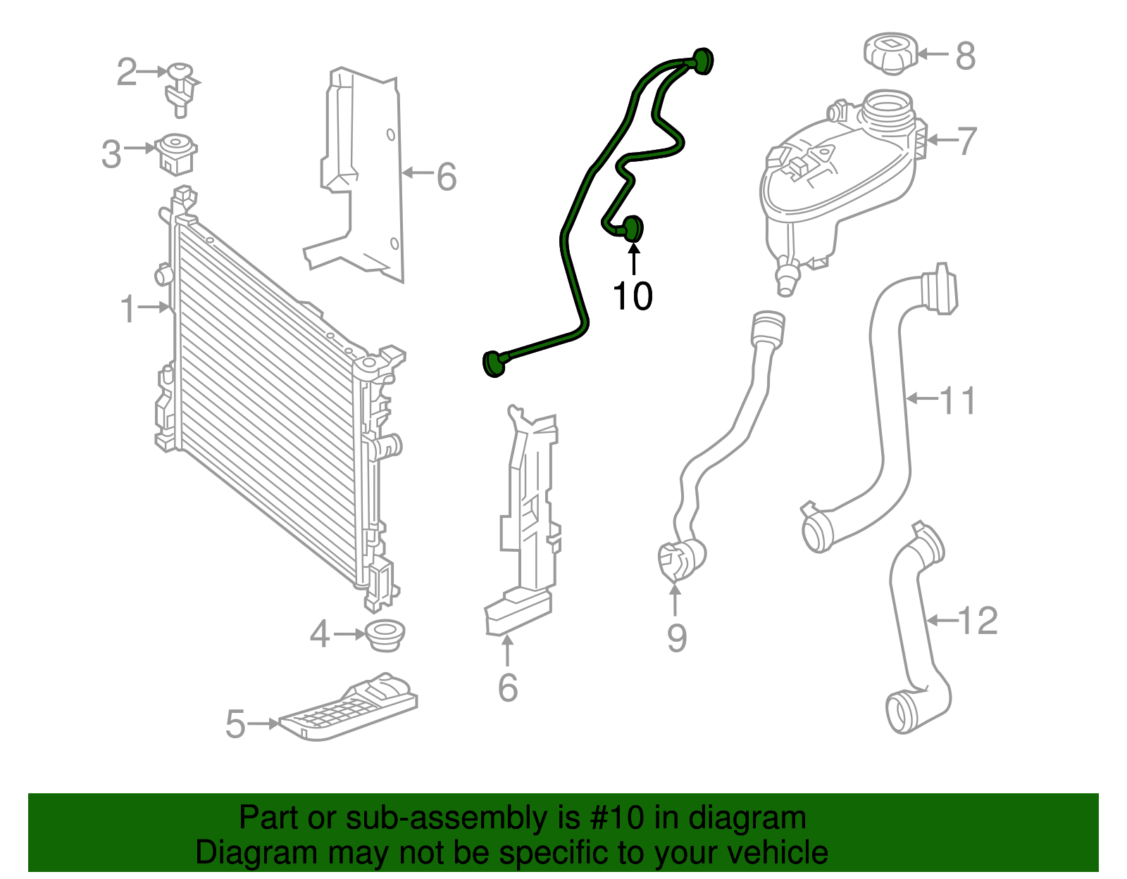 246-501-03-25 - Overflow Hose 2014-2020 Mercedes-Benz | Mercedes-Benz ...