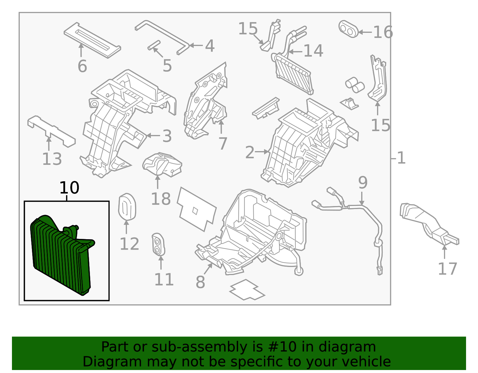 Hyundai - 97139-T6000 - Evaporator Core - 2021-2025 Genesis | OEM ...
