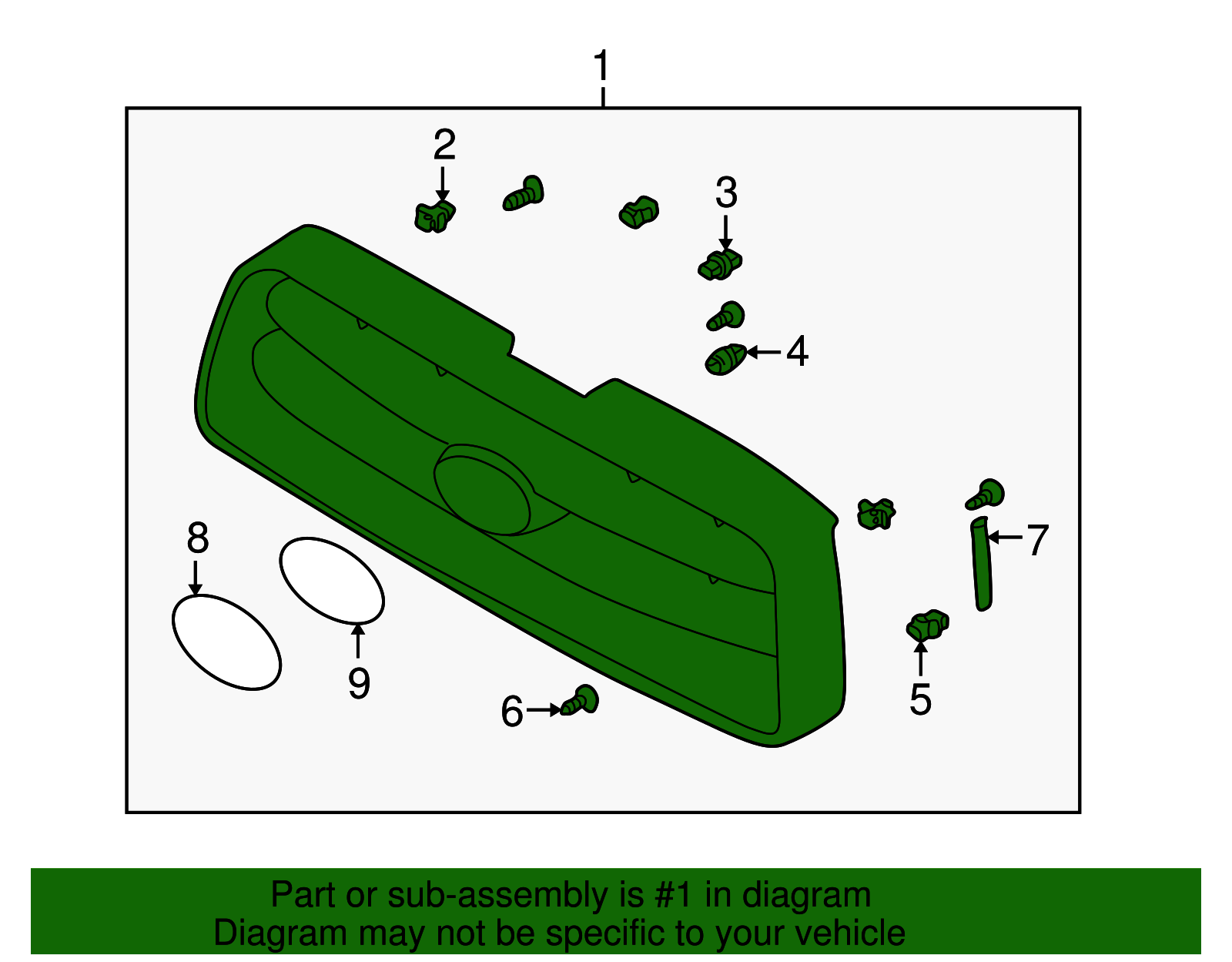 2003-2005 Subaru Forester Grille Assembly 91121SA050 | Buy Subaru Parts