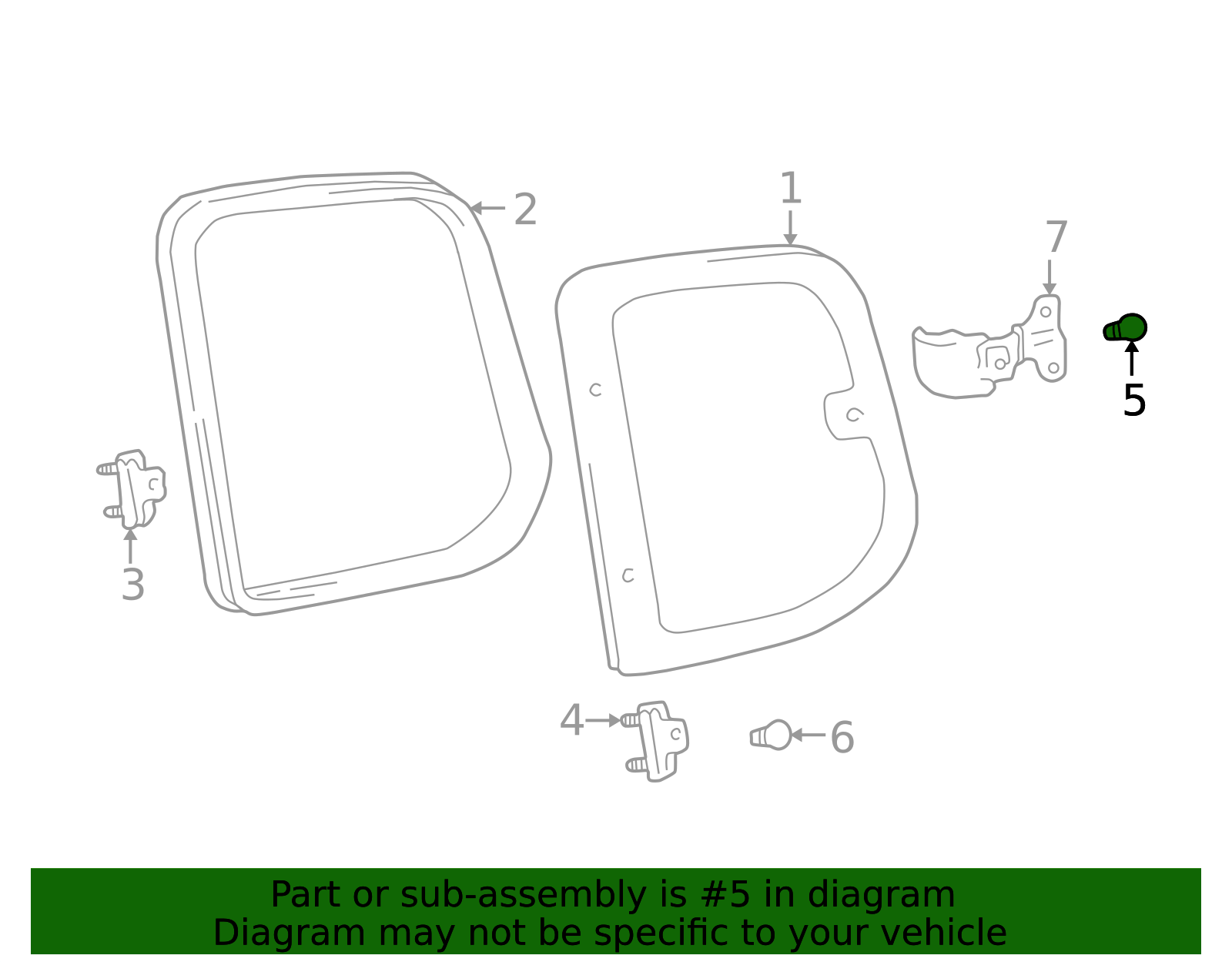 62735-89102 - Lower Hinge Retainer - 1990-2006 Toyota | Nucar Toyota Parts