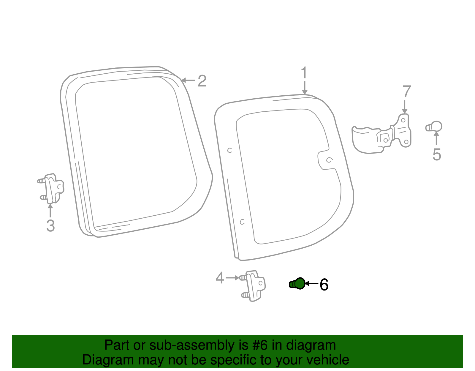 62735-89102 - Lower Hinge Retainer - 1990-2006 Toyota | Toyota Parts ...