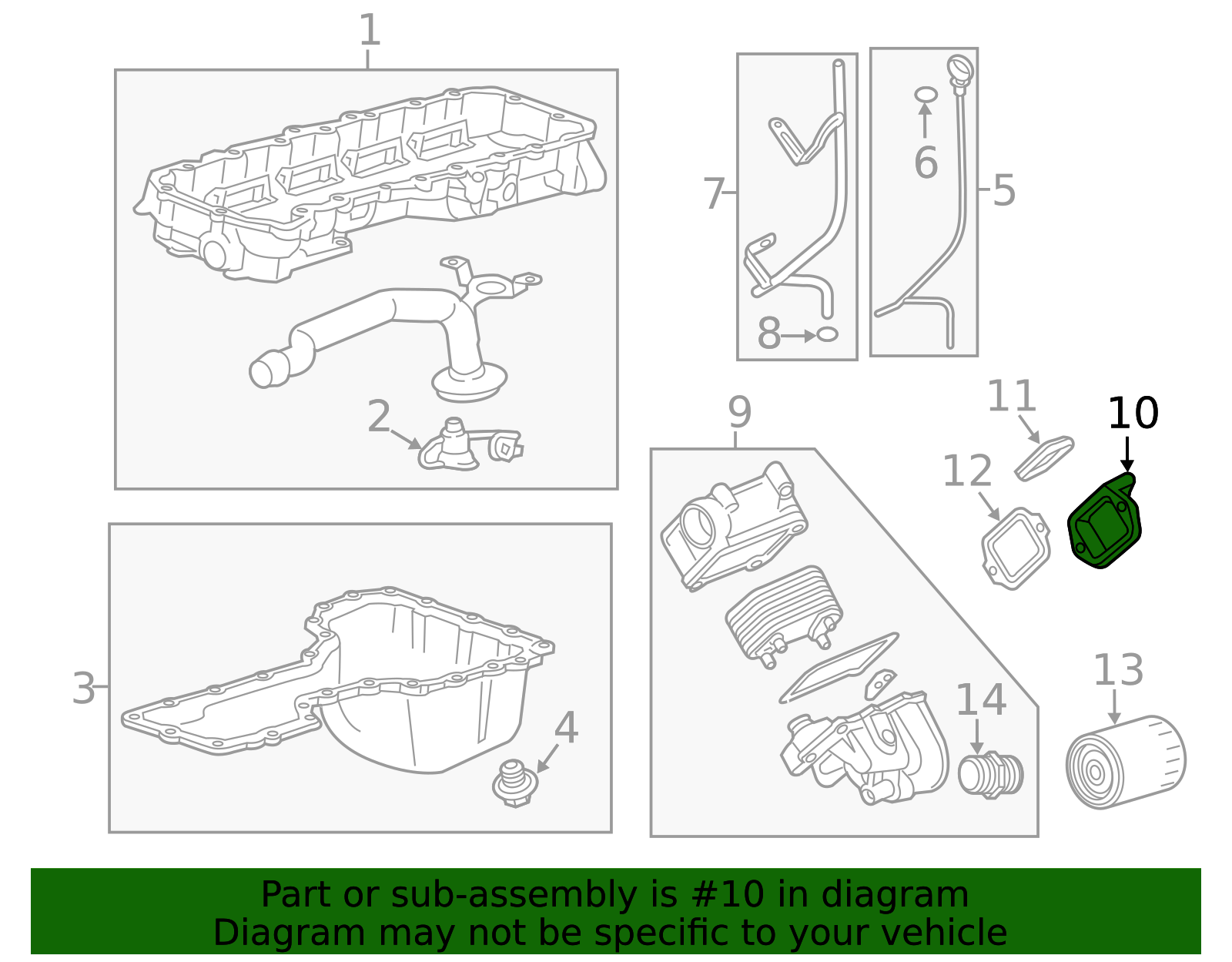 OEM GM Engine Oil Cooler Adapter For 2020-2025 GM - Part No. 12675428 ...