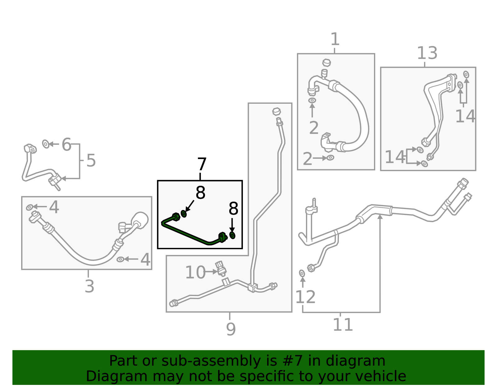 80341-TRW-A01 - Front AC Line 2018-2021 Honda Clarity | Group 1 Auto Parts