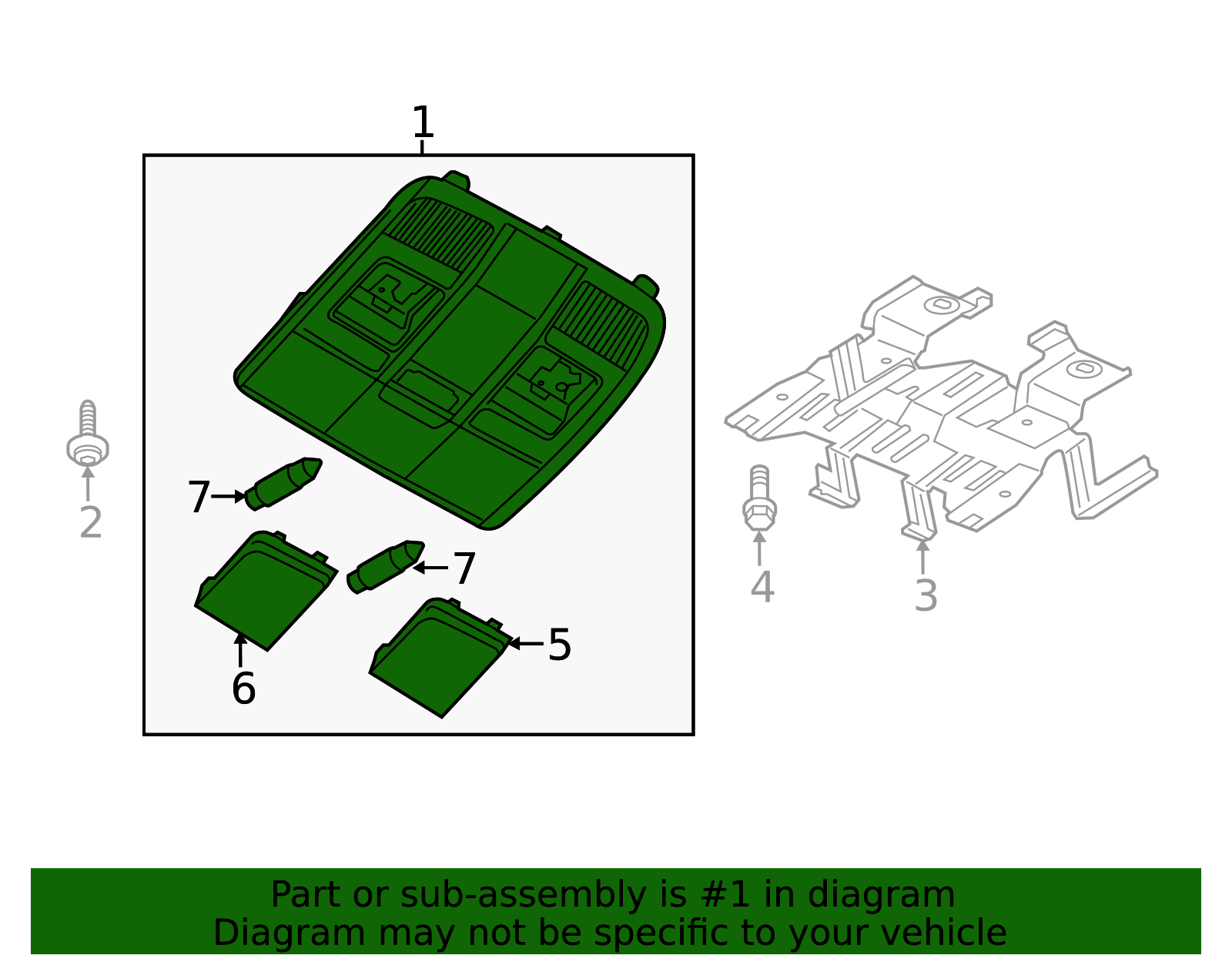 Mazda Overhead Console - Cabin Storage and Light Housing - Part #GRF8 ...
