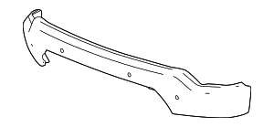 2019-2022 GMC Primed Front Bumper Impact Bar 84367307 GM ...