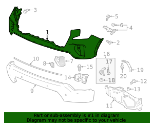 2022-2025 GMC Fascia 85638715 | GM Parts Center