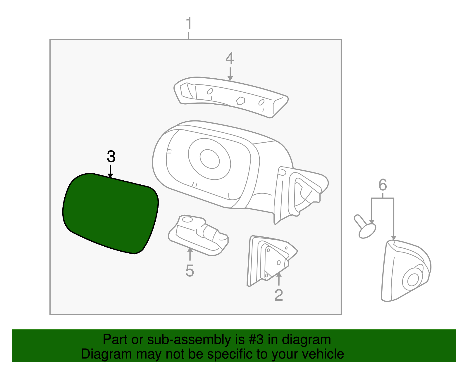 Door Mirror Glass - OEM Replacement Mirror for Hyundai | AutoNation Parts