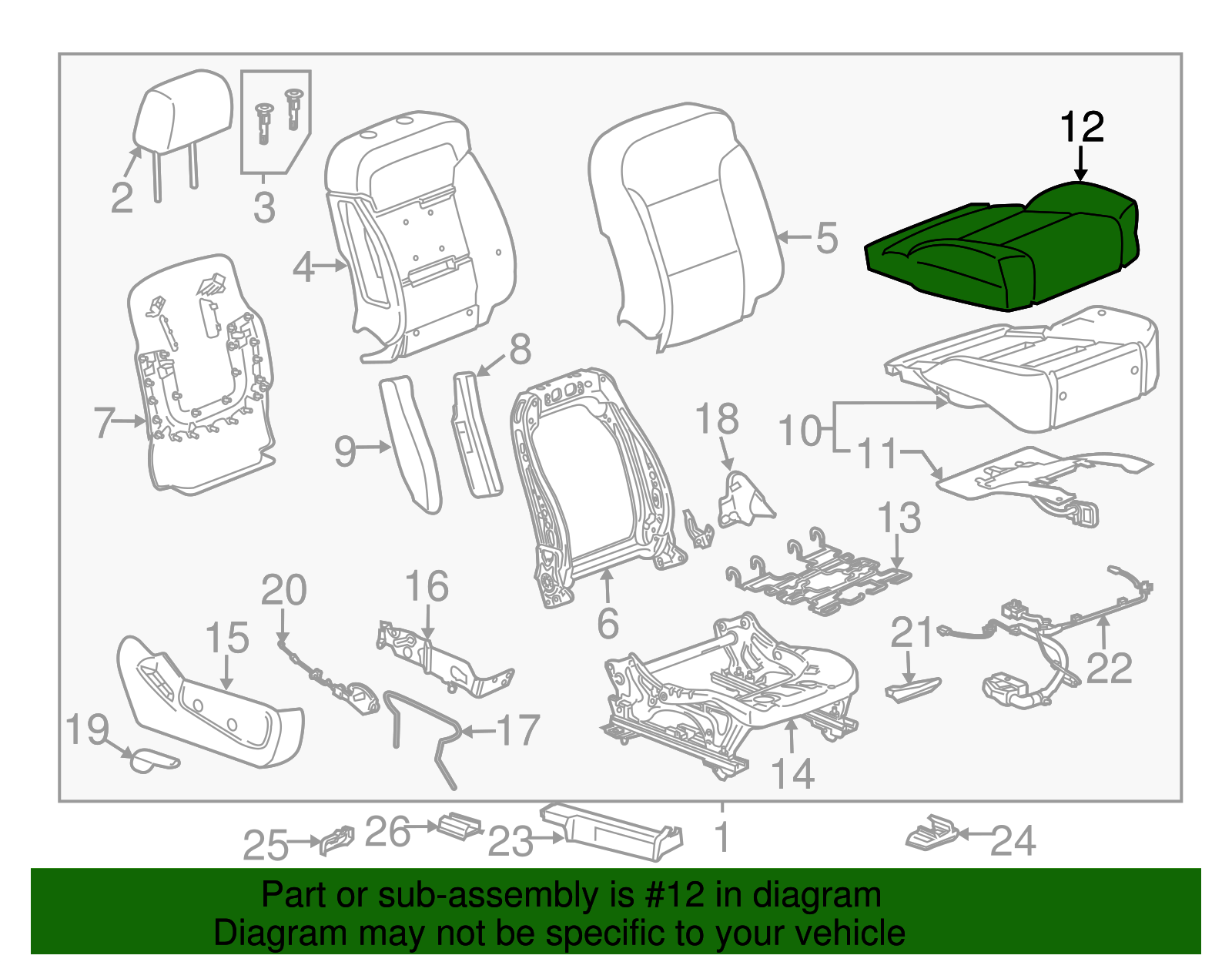 2014-2019 GM Cushion Cover 84549819 | Shop Matick Buick GMC