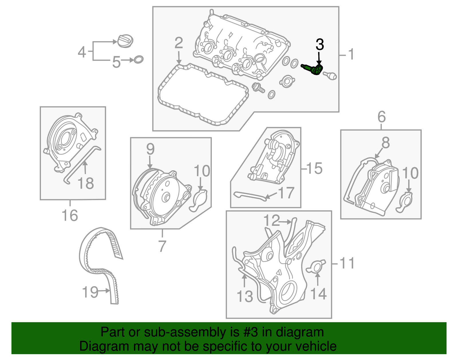 2003-2025 Acura PCV Valve 17130-RCA-A02 | Acura Automotive Parts