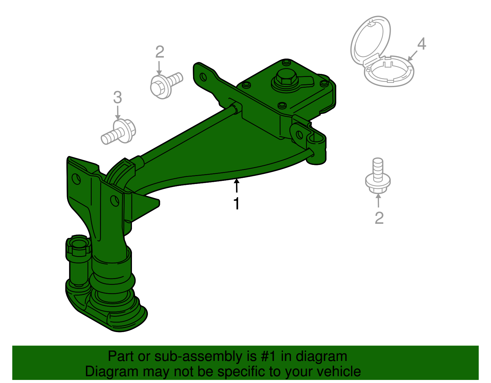 5T1Z-1K353-A - 2010-2013 Ford Transit Connect - Spare Carrier | My Ford ...