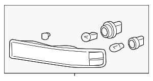 2003-2025 GM Driver Side Parking and Turn Signal Lamp 84218437 GM ...