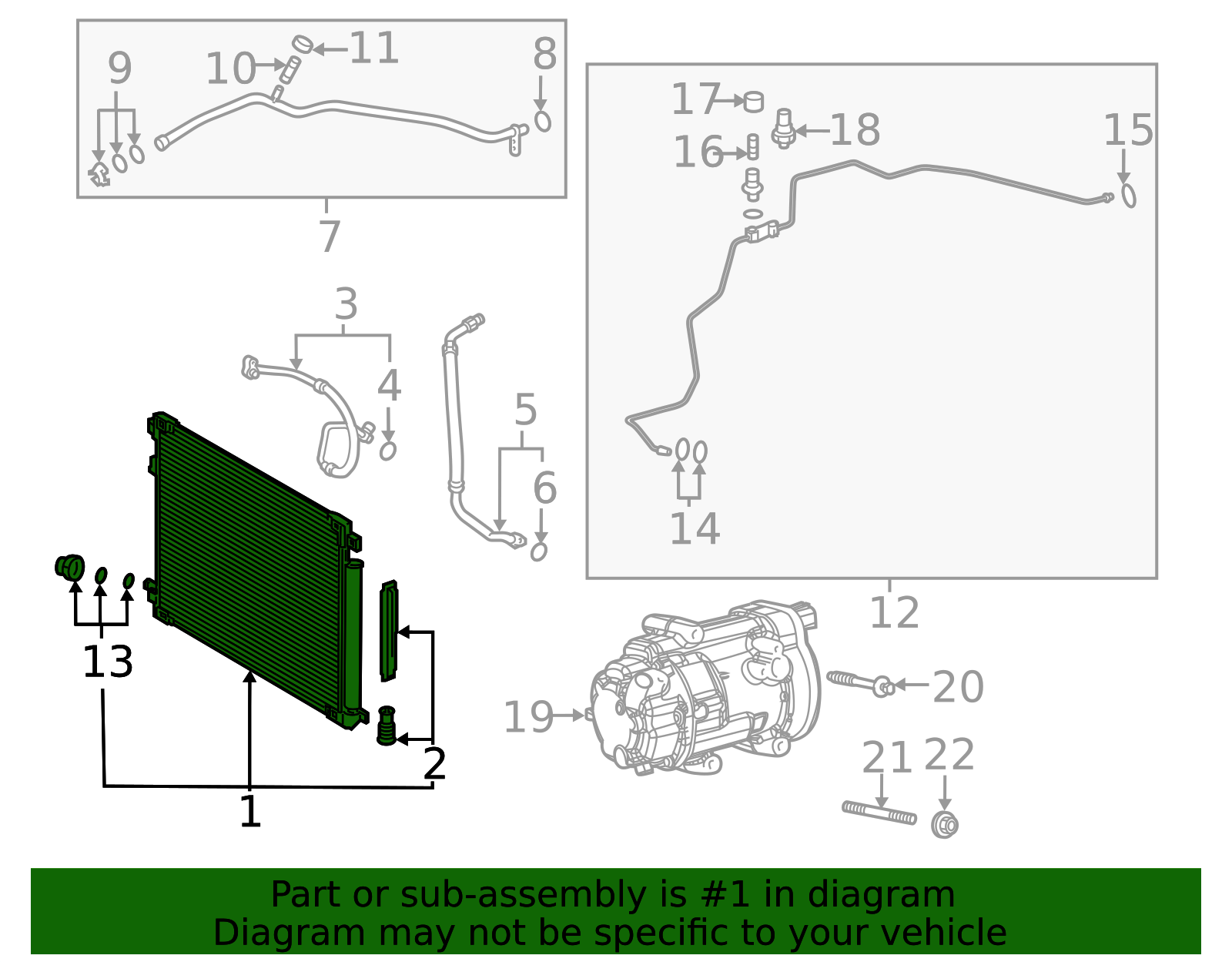 2018-2024 Toyota A/C Condenser 884A0-06030 | Toyota Parts Center