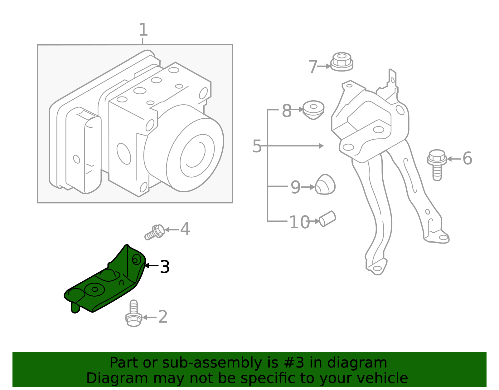 2019-2021 Subaru Forester Bracket 26552SJ020 | Subaru Parts Guys