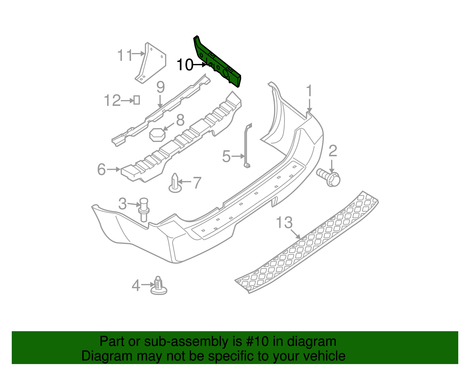 2005-2012 Nissan Pathfinder Bumper Bracket 85222-EA500 | Kline Nissan