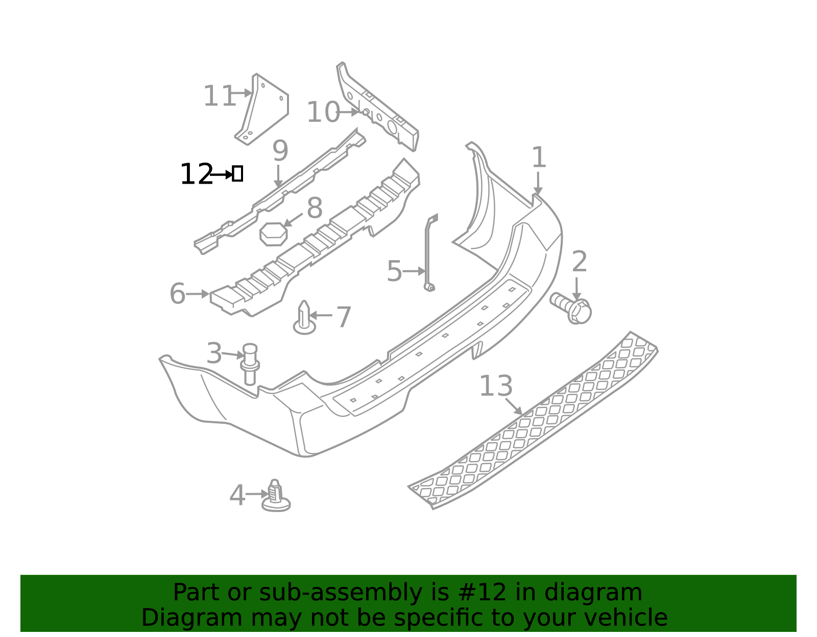 2005-2012 Nissan Pathfinder Stay Grommet 01281-0010U | TascaParts.com