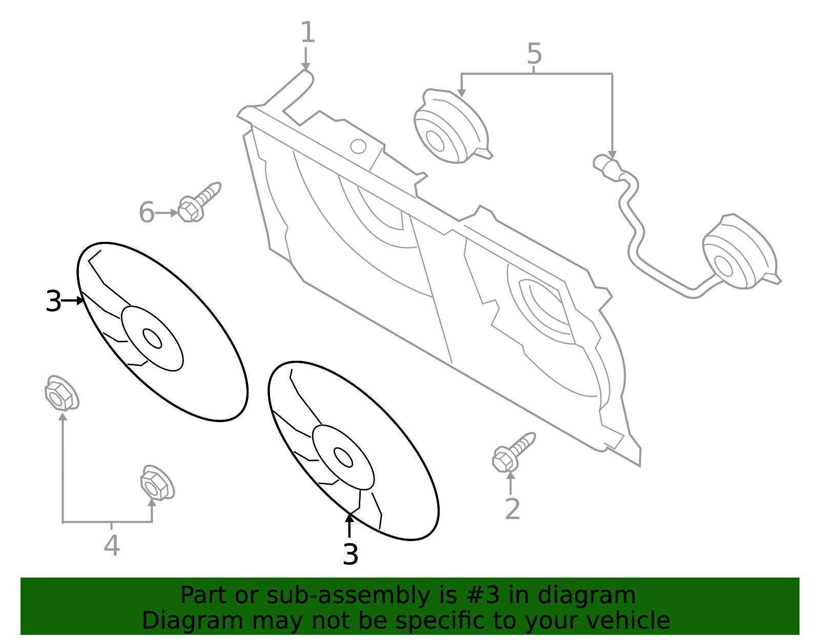 2013-2020 Subaru BRZ Fan Blade 45121CA010 | Subaru Parts Guys