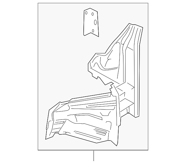 Body A-Pillar Reinforcement | FB5Z-7810008-A | Walls' Ford Parts