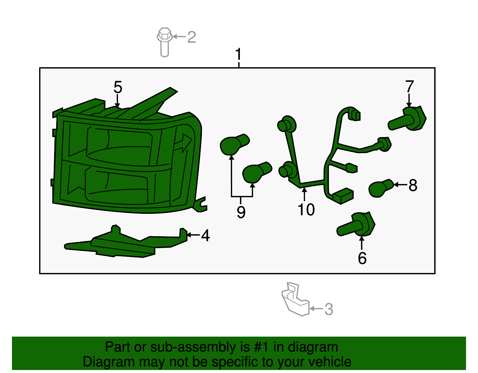 22853029 - Composite Assembly 2007-2014 GMC | Auto Parts Zone Canada