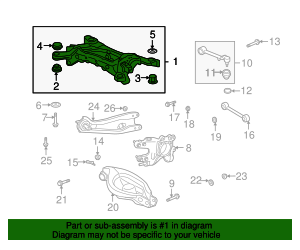 50300-STX-A02 - 2010-2013 Acura MDX - Sub-Frame Assembly, Rear ...