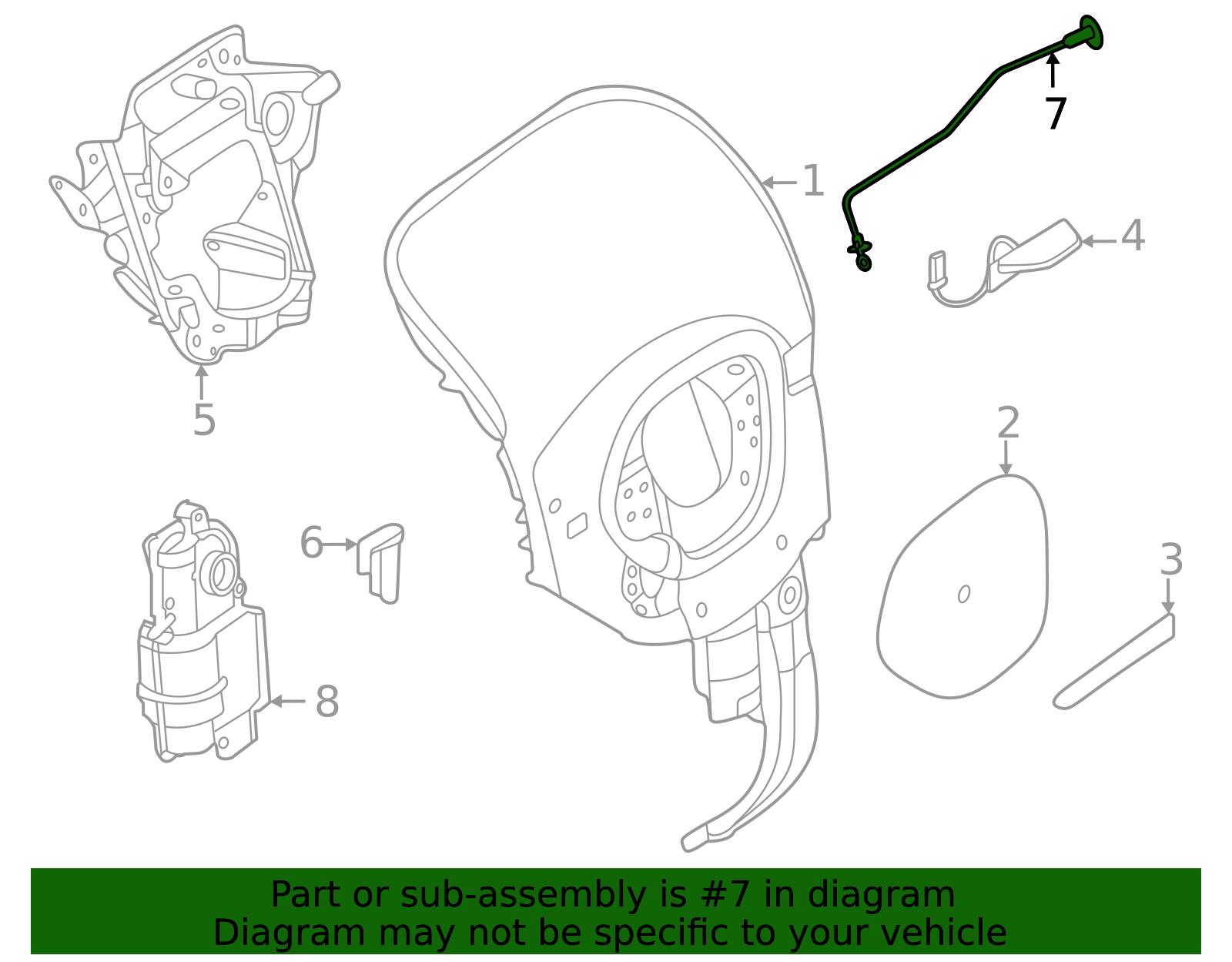 9J1-915-508-D - High-Quality Release Cable for 2020 Porsche Taycan ...