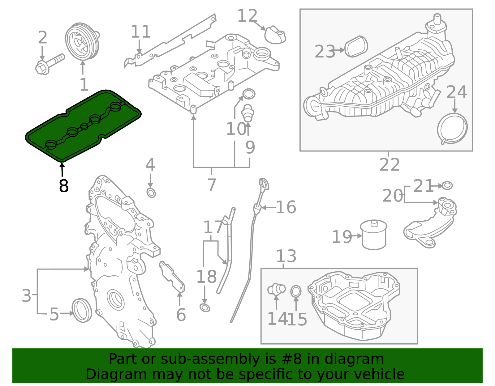 2019-2020 Infiniti QX50 Valve Cover Gasket 13270-5TA0A | INFINITI OF ...