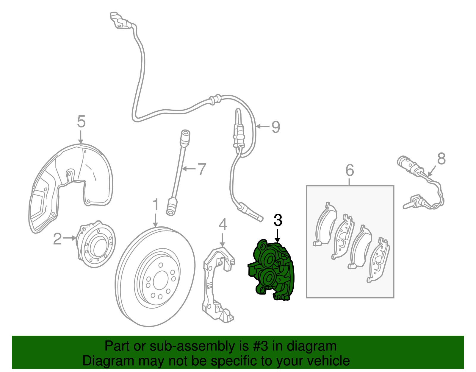 166-421-06-81 - Caliper 2012-2019 Mercedes-Benz | Mercedes-Benz Premier ...