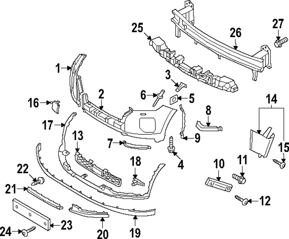 Genuine Lower Grille for 2021-2022 Hyundai Palisade | Part# 86530-S8BA0 ...