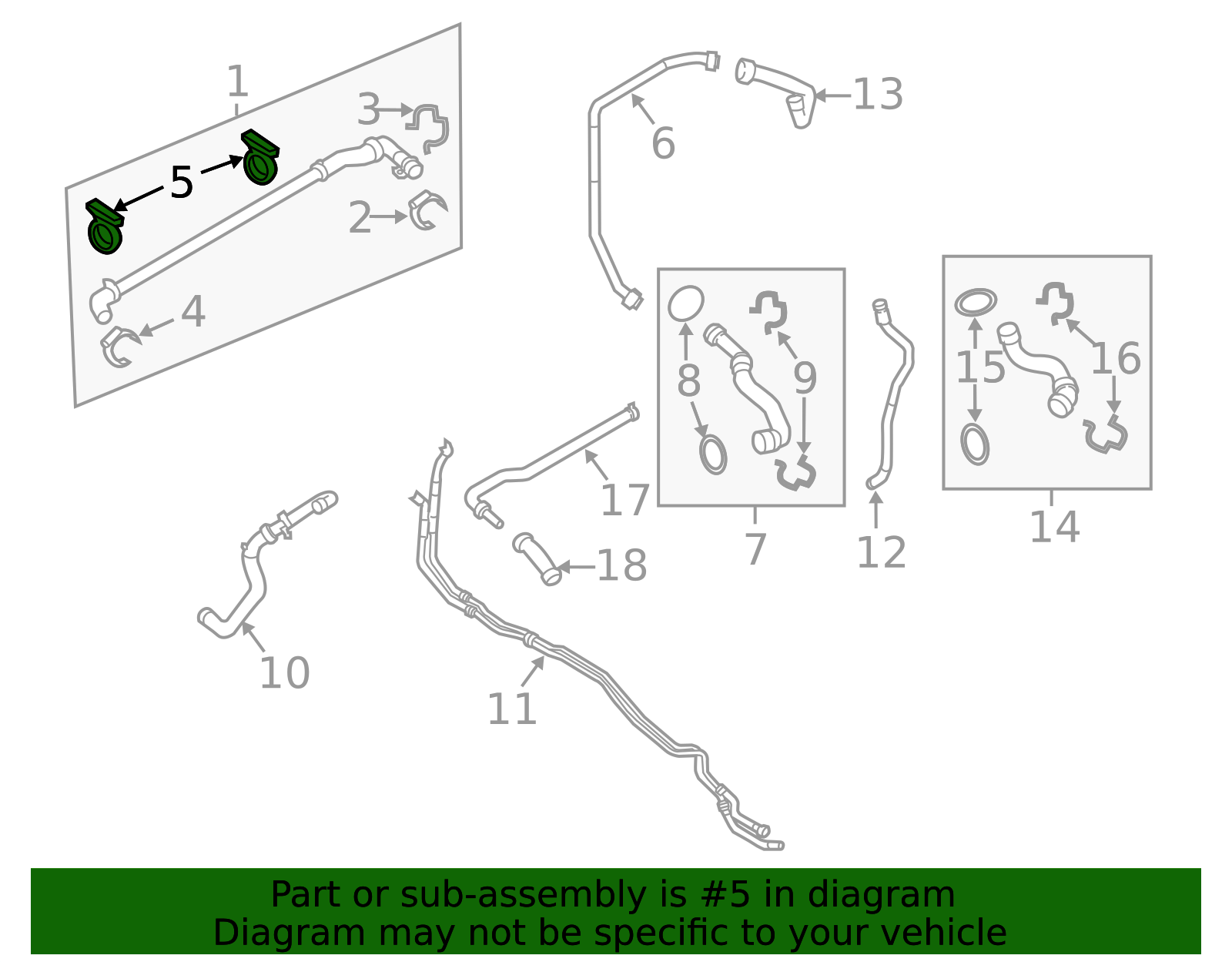 2011-2016 Ford | Connector Hose Retainer | BC3Z-8W287-A | Walls' Ford Parts