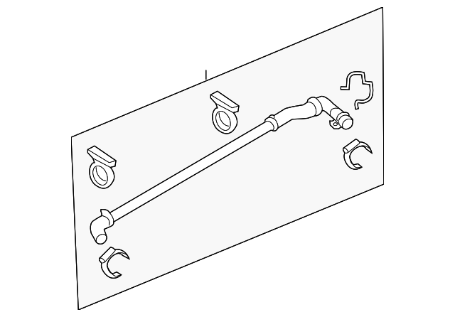 BC3Z-8597-A - Radiator Coolant Hose 2011-2016 Ford | Big 3 Auto Parts