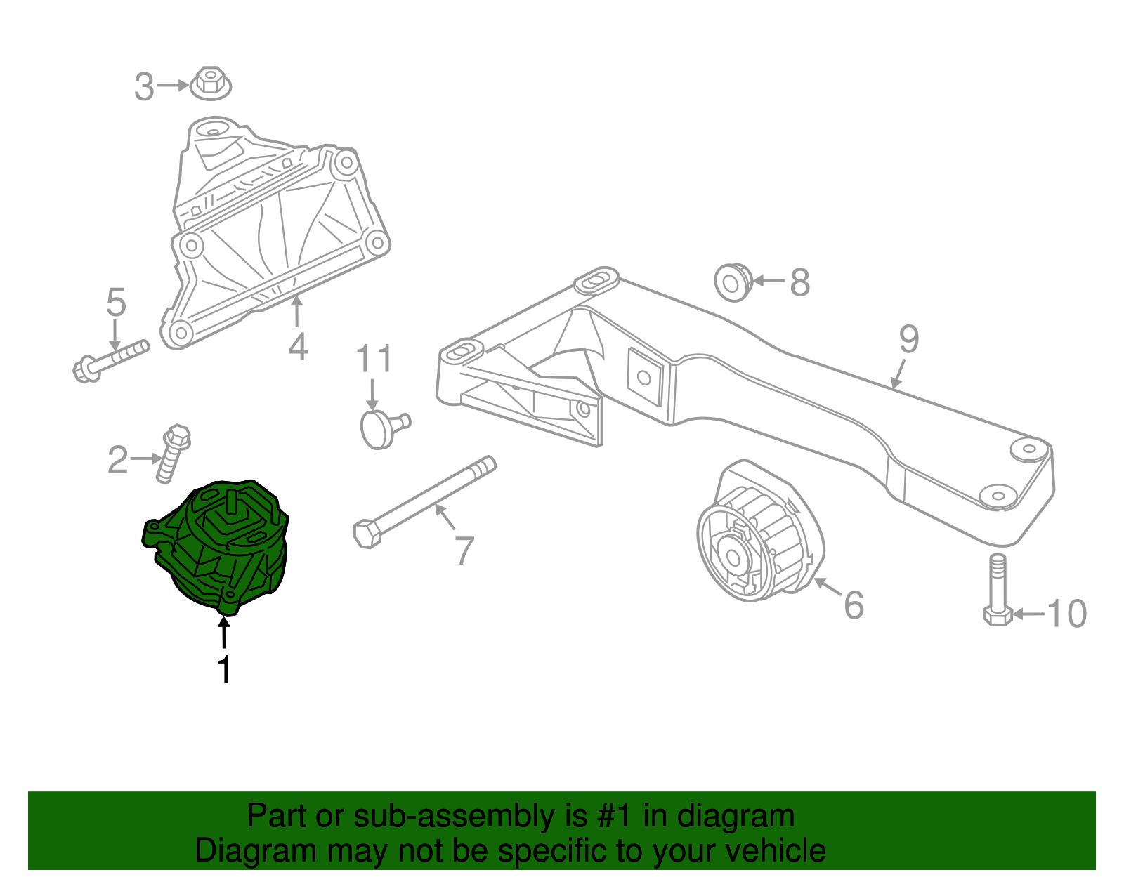 2013-2021 BMW | Mount | 22116856403 | BMW OEM Parts Store
