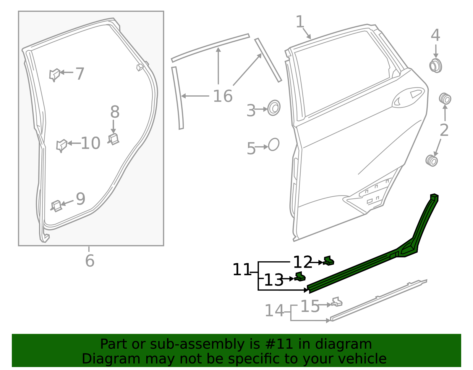 Door Seal – OEM Weatherproofing for a Quieter Ride | AutoNation Parts