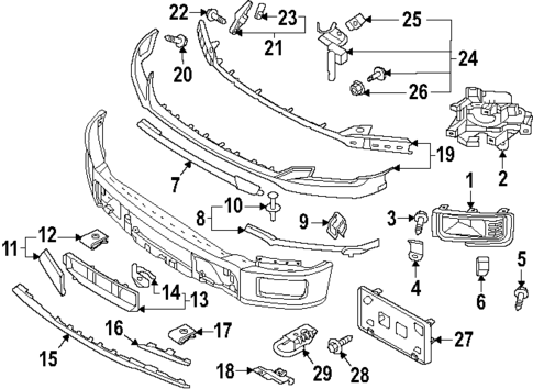 Bumper & Components - Front for 2025 Ford F-150 | OEM Parts Online