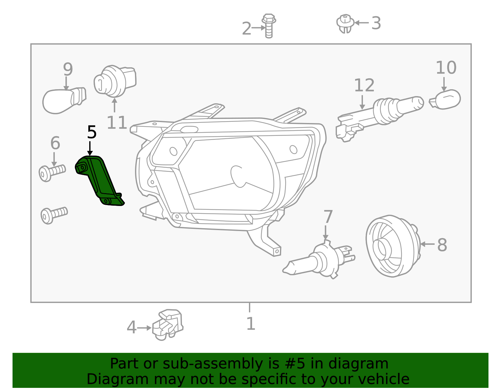 2012-2015 Toyota Tacoma Filler Molding 81136-04180 | Toyota Parts Express