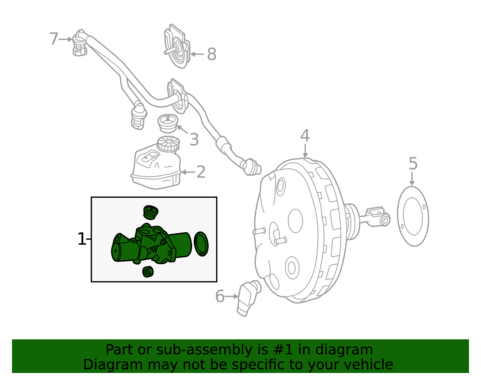 Brake Master Cylinder - OEM Pressure Unit for Mercedes-Benz ...