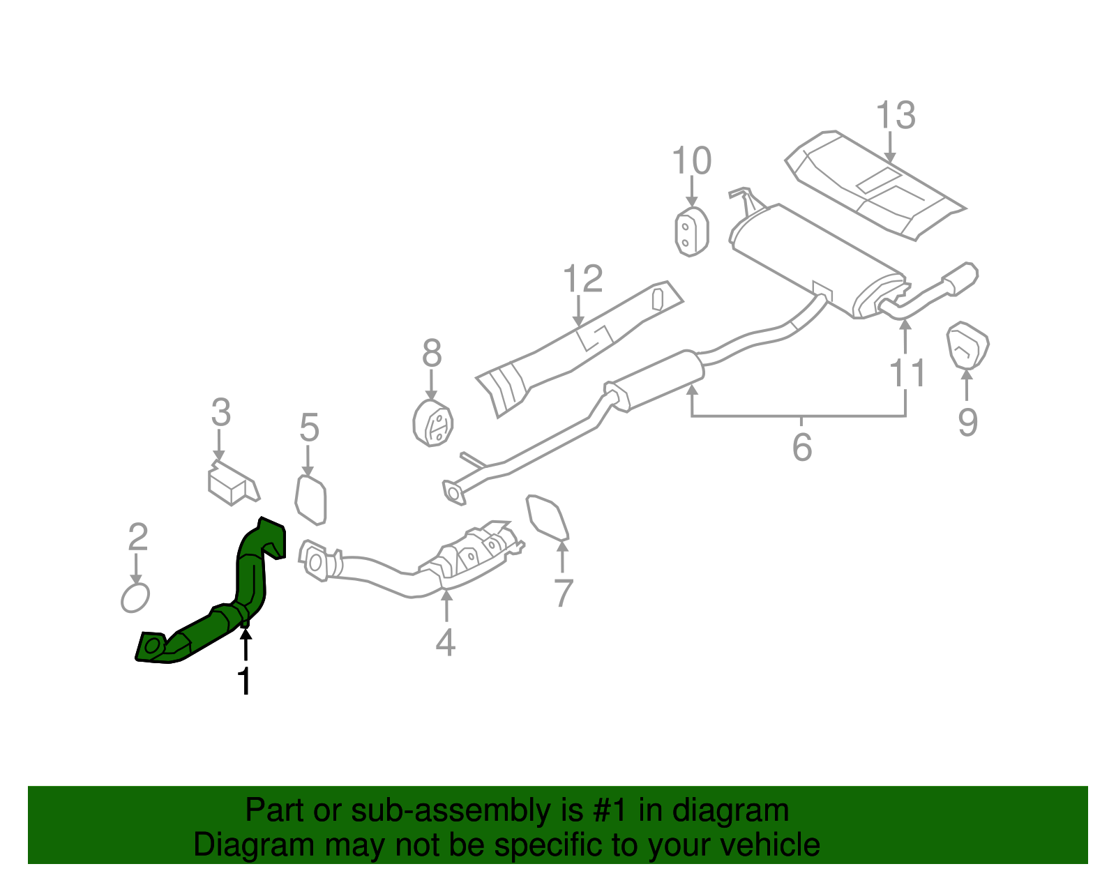 2008-2015 Nissan Front Pipe 20010-JG31A | Bill Kay Nissan Parts