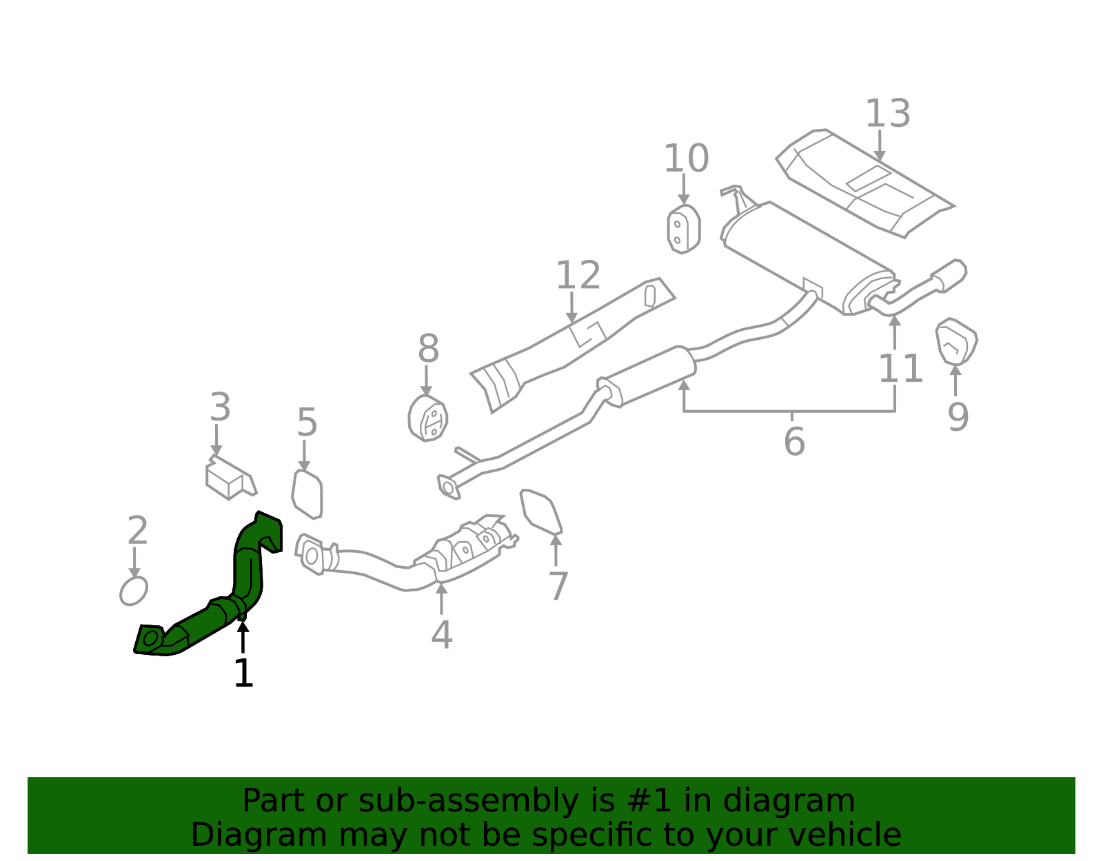 2008-2015 Nissan Front Pipe 20010-JG31A | Bill Kay Nissan Parts