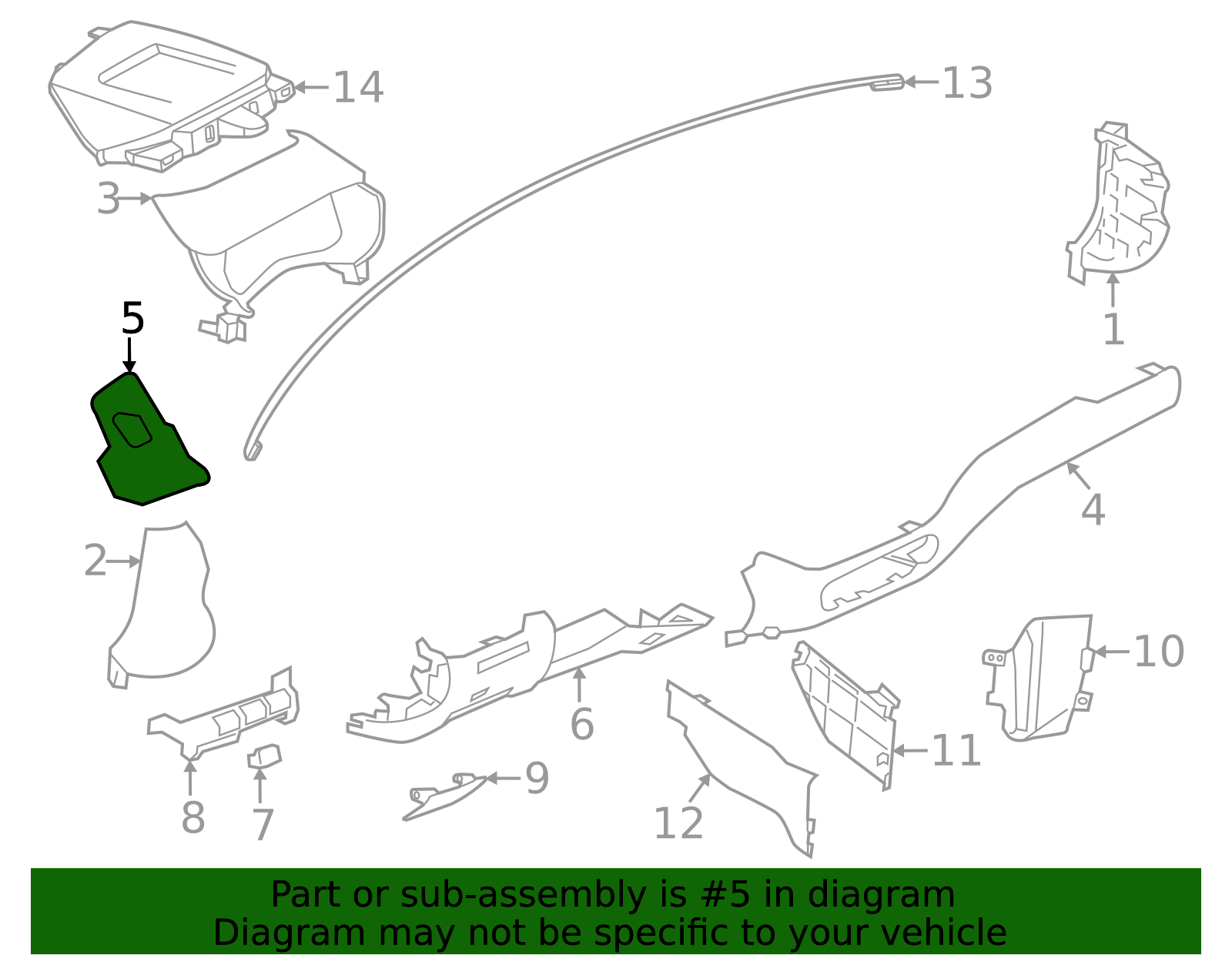 2023-2025 Nissan Altima Dashboard Air Vent Trim 68210-9HF2A | QuirkParts